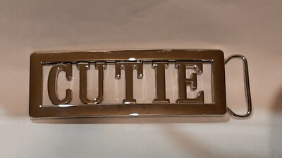 CUTIE Name Belt Buckle -Put your name or word on Buckle | eBay