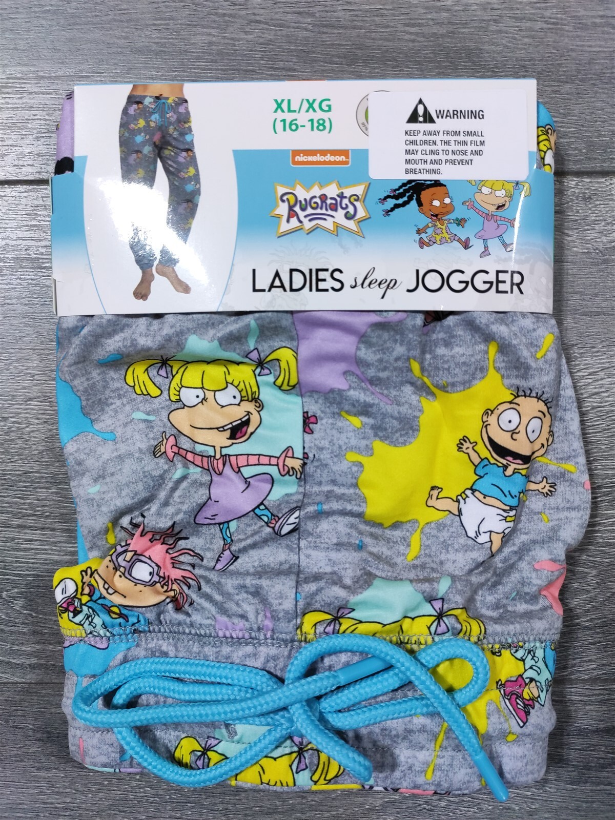 Womens XL 16-18 Nickelodeon Rugrats Brat Splat Sleep Jogger Pajama ...