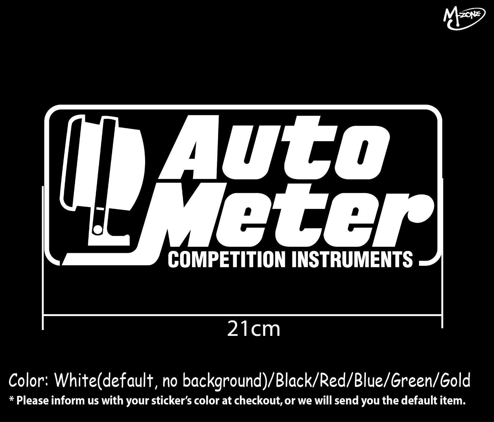 Auto Meter Sticker Reflective Car Parts Decals 21cm Business Signs Best ...