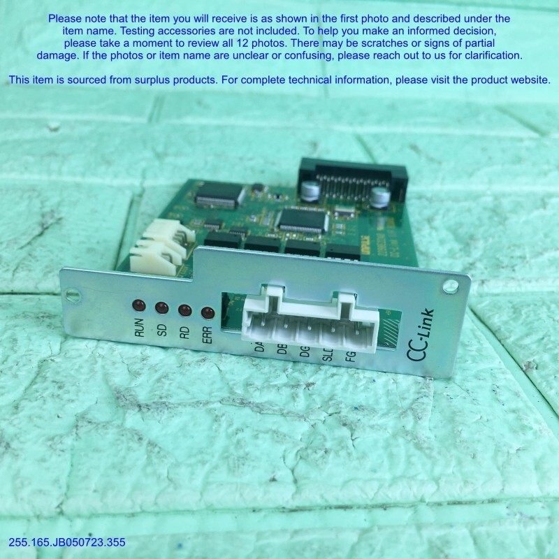 Unipulse 2298E22A0, CC-Link I/F Board F372 as photo sn:C192 DHLtoUS | eBay