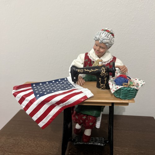 2002 Possible Dreams Clothtique Mrs. Santa Claus Sewing Machine USA ...