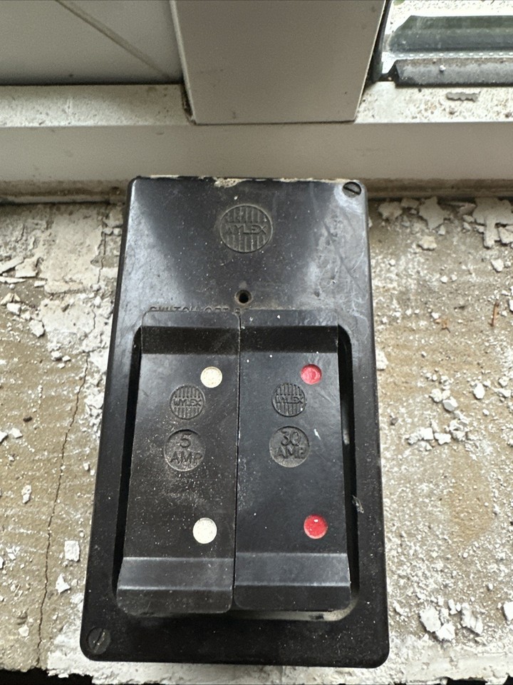 Wylex Bakelite Vintage Fuse Box 2 Way | eBay UK