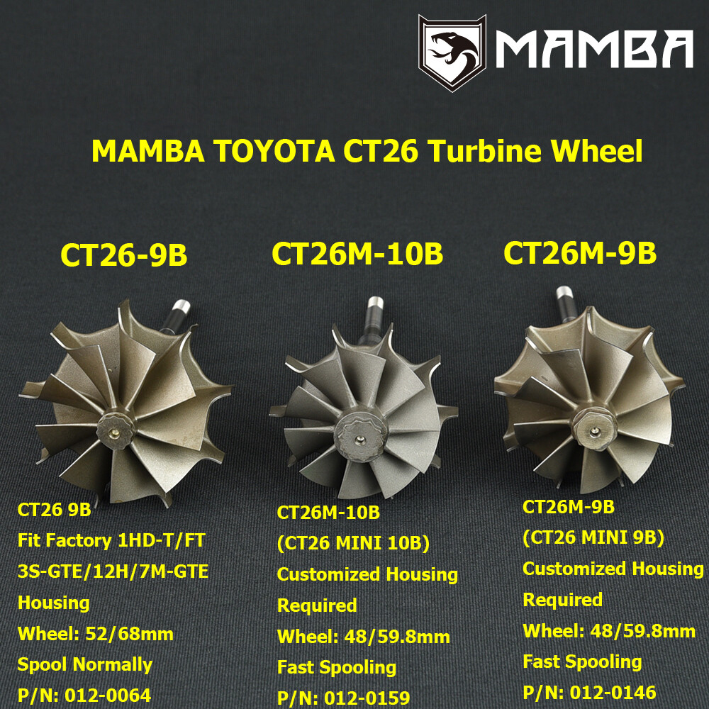 MAMBA 9-6 Heavy Duty CT26M-GTX2867 Turbocharger For TOYOTA 1JZ-GTE 2.5T ...