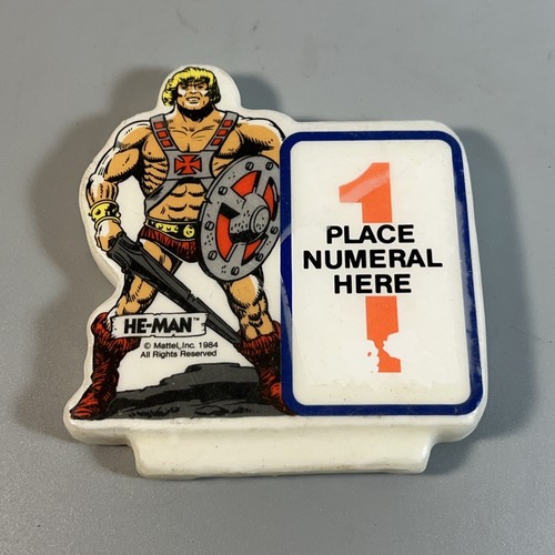 Vintage Motu He-man 1984 Mattel Nos New Numeral Birthday Candle. | eBay