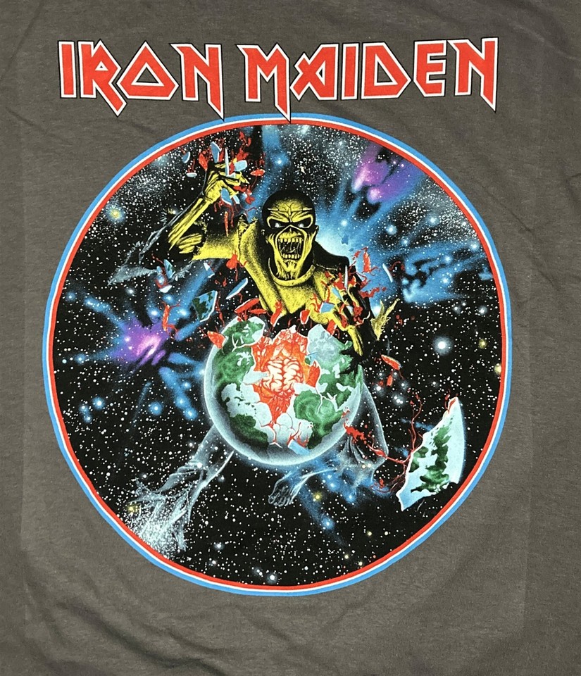 IRON MAIDEN cd lgo WORLD PIECE TOUR '83 Official SHIRT XL New beast on ...