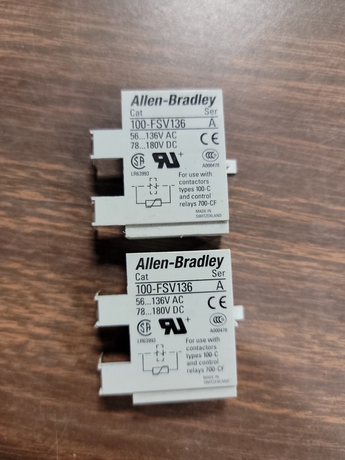Allen Bradley 100-FSV136 Surge Suppressor Varistor SER A LOT OF 2 | eBay