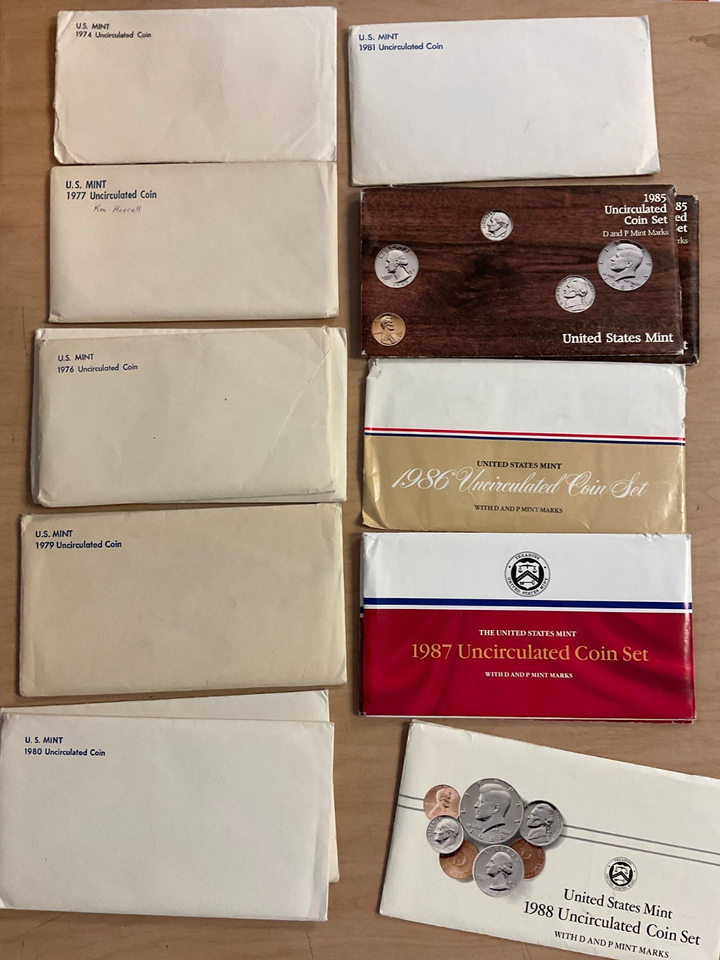 Empty Mint Set Envelopes & Proof Set Boxes 1965 - 2025 60+ No Coins | eBay