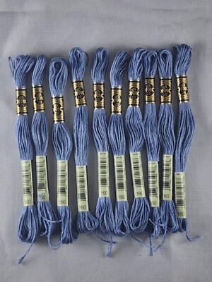 DMC - 6 Strand Embroidery Floss - Color: 160 Medium Gray Blue - Lot of ...