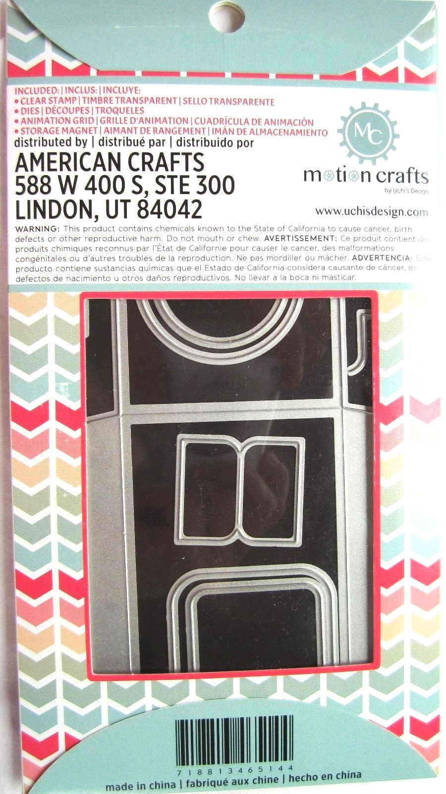 Motion Crafts Small Envelope Animation Die Cut & Stamp Set by Uchi's ...