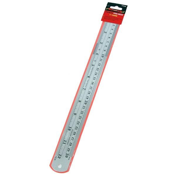 Stainless Steel Metal Ruler Metric & Imperial 12" 30cm 300mm Engineers ...