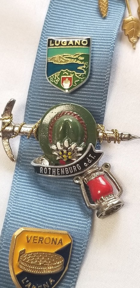 Vintage German Octoberfest Bavarian & European Hat/Lapel Pin Collection ...