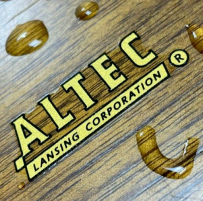 ALTEC LANSING LOGO TYPE-A WATER SLIDE DECAL WATER DECAL STICKER FOR ...