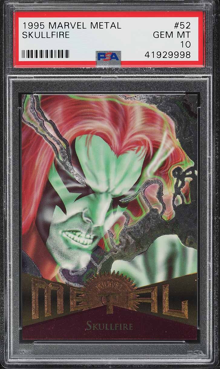 1995 Marvel Metal Card # 52 Skullfire PSA 10 GEM MINT | eBay