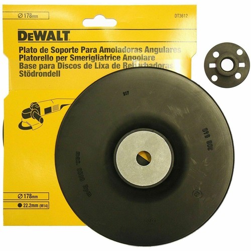 Dewalt DT3612 7" 178mm x 22.2mm Angle Grinder Backing Pad for 180mm ...