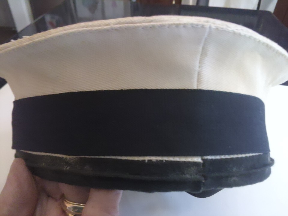 WWII Era Greek Sailor Cap from B. P. Elli sunk by Italian Sub Aug 14 ...