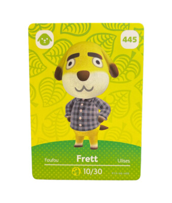 Frett 445 Animal Crossing Amiibo Card AUTHENTIC Series 5 Pack Fresh Dog ...