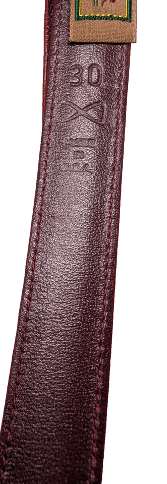 TRAFALGAR Thin Red Leather Belt 807813 Size 30 Made in USA | eBay