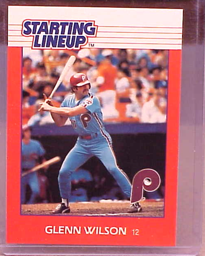 1988 GLENN WILSON SLU STARTING LINEUP CARD KENNER PHILLIES UNRELEASED ...