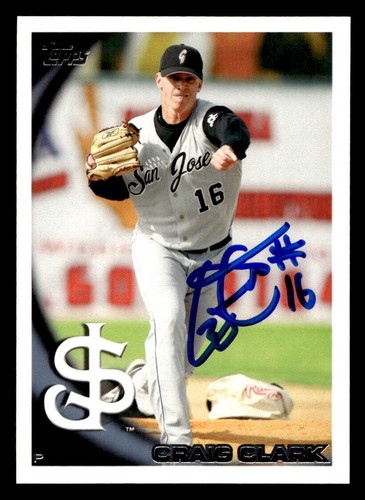 Craig Clark signed auto 2010 Topps Pro Debut #194 San Jose Giants | eBay