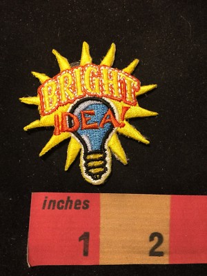Student / Worker With A BRIGHT IDEA Smart Patch - Light Bulb Theme 00AB ...