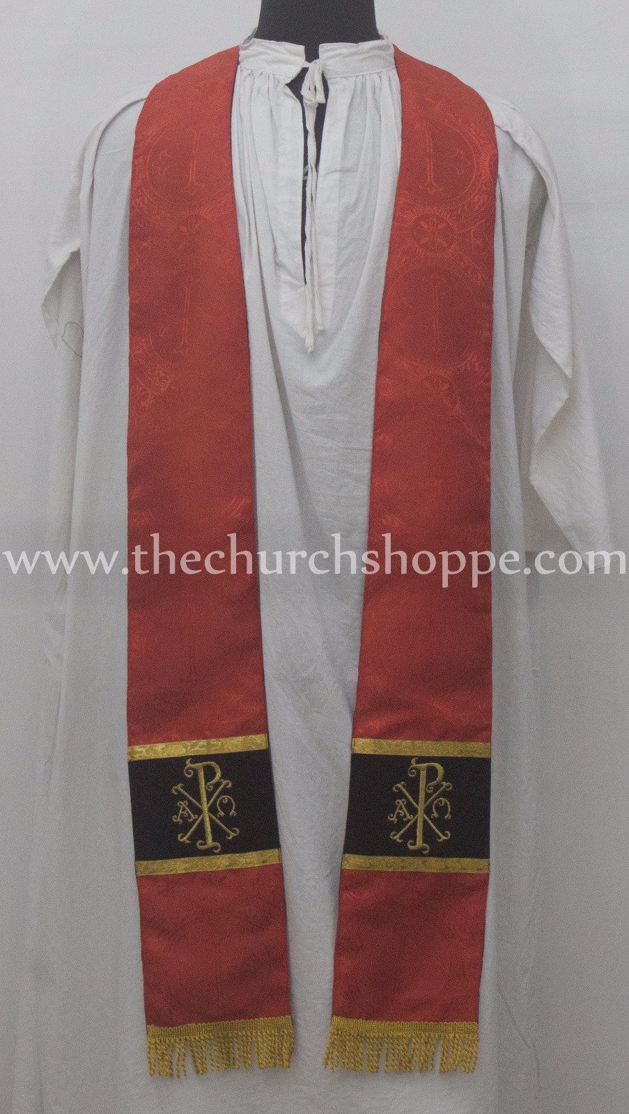 RED with BLACK clergy Gothic vestment & mass & stole set,Gothic ...