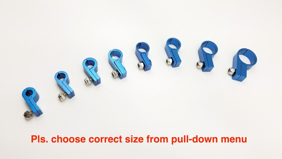 Blue Billet P-Clip for Braided PTFE Teflon Fuel Line Hose Clamp | eBay