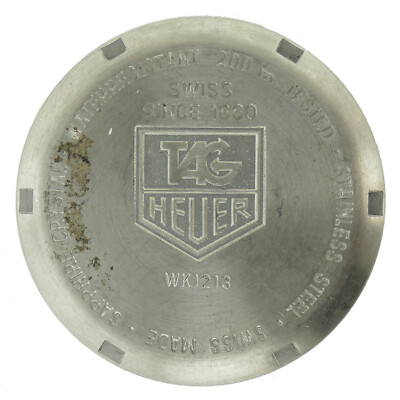TAG HEUER WK1213 STAINLESS STEEL MENS WATCH CASE BACK COVER FOR PARTS ...
