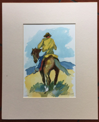 Claudio from Florence (Dominici) lithograph Buttero 35x25 signed ...