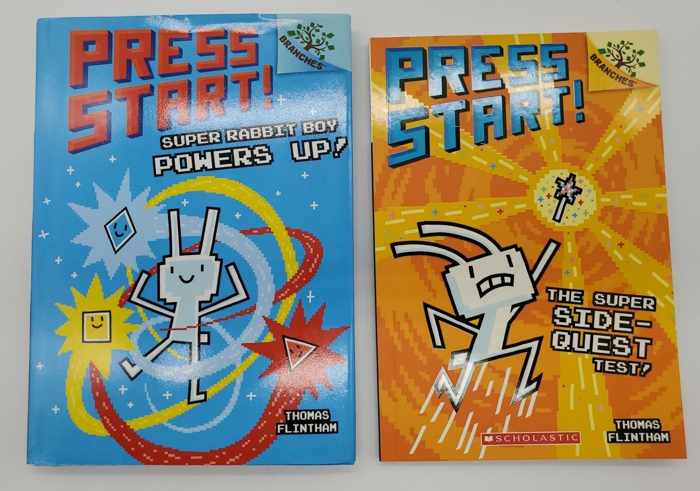 Lot of 2 Press Start! Books By T. Flintham: Super Rabbit Boy & Super ...