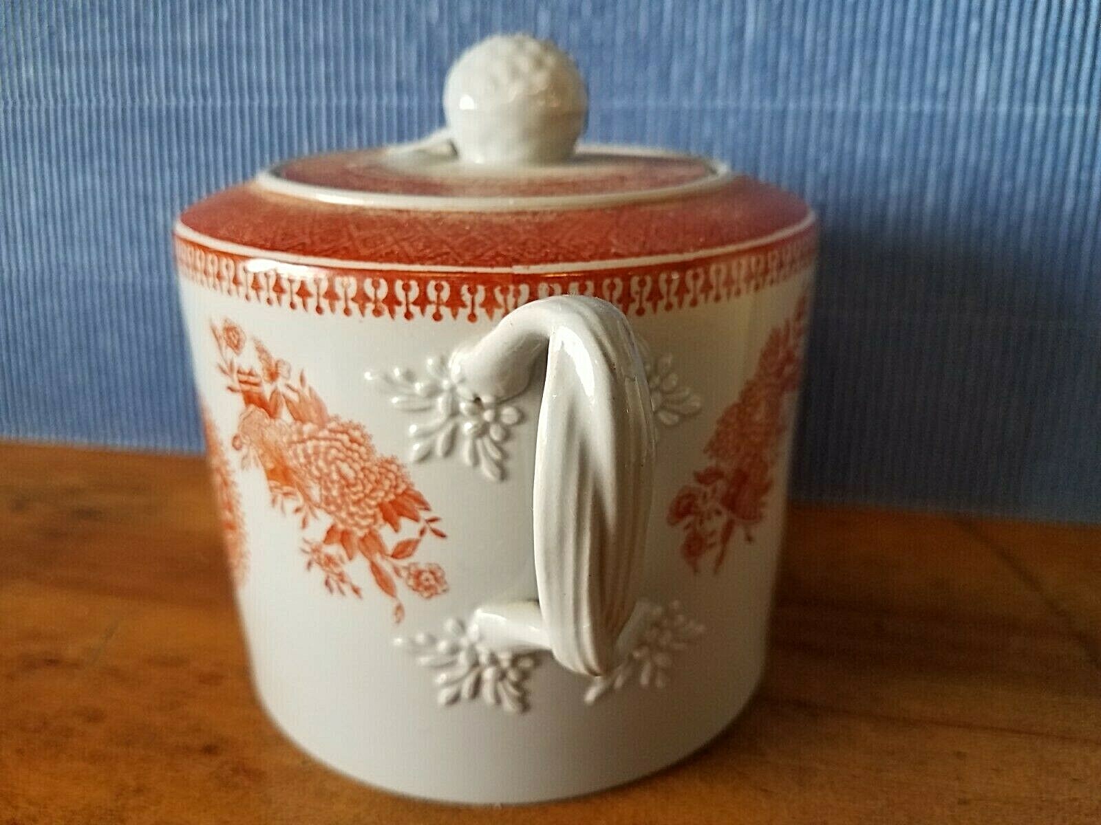 COPELAND SPODE FITZHUGH RED SUGAR BOWL | eBay