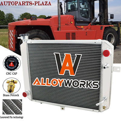 ALLOYWORKS 4 Row Aluminum Radiator Fit Komatsu Allis Kalmar Forklift ...