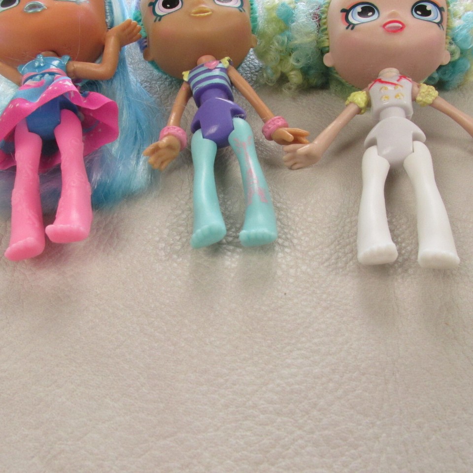 Lot of 3 Shopkin Lil Shoppies Dolls Jascenta Popette Macy Macaron | eBay