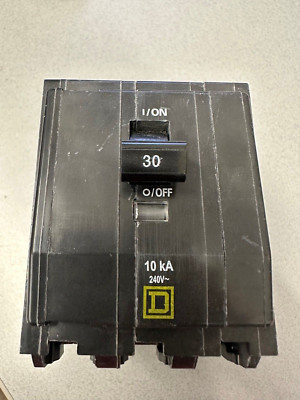 Square D DP-4075 Black 30 Amp 240V 3 Pole 10 KVA HOM Standard Circuit ...