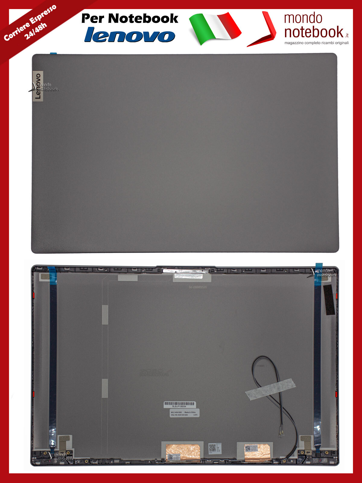 DS Scocca Cover LCD LENOVO Ideapad 5-15ARE05 5-15ITL05 5-15ALC05 ...