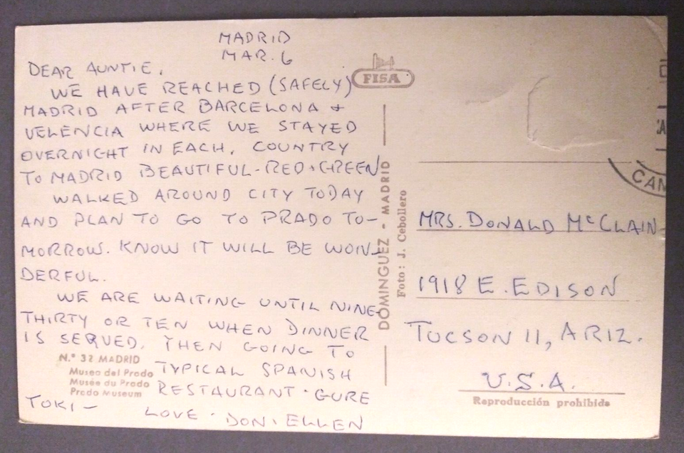 Madrid Spain Museo de Prodo Prado Museum Art RPPC Vintage Postcard | eBay