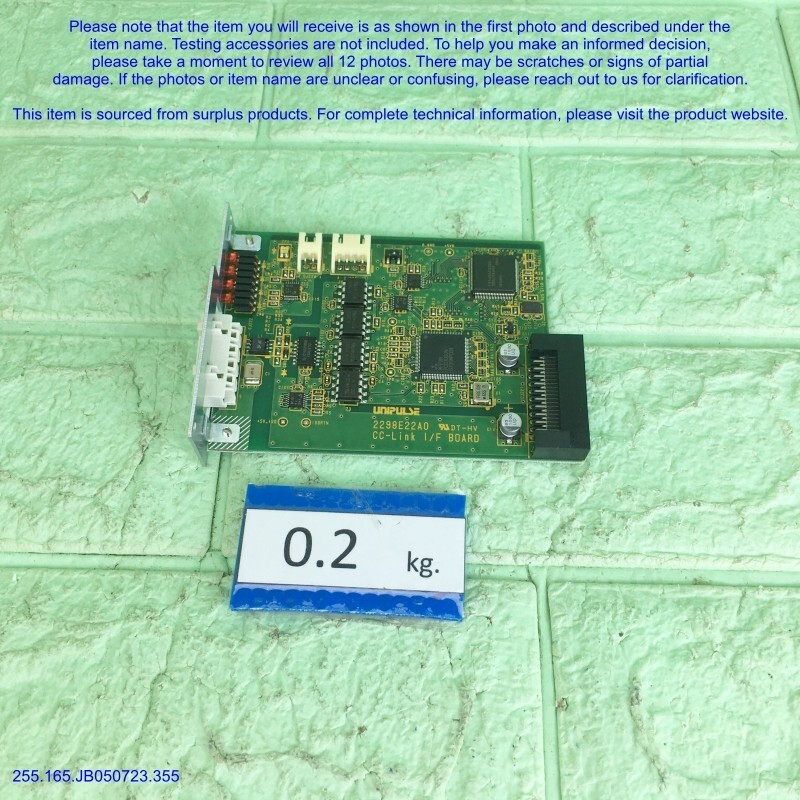 Unipulse 2298E22A0, CC-Link I/F Board F372 as photo sn:C192 DHLtoUS | eBay