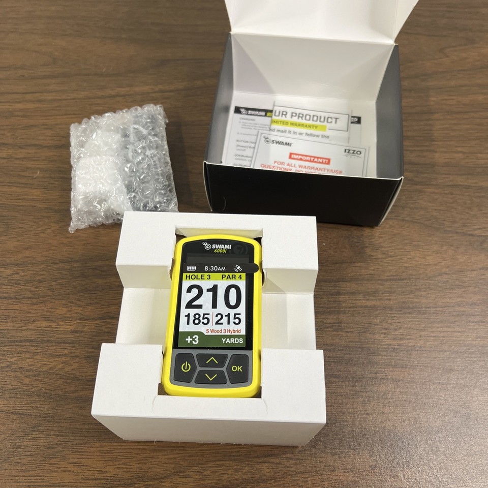Izzo Swami 6000i Handheld Golf GPS Yellow New Open Box | eBay