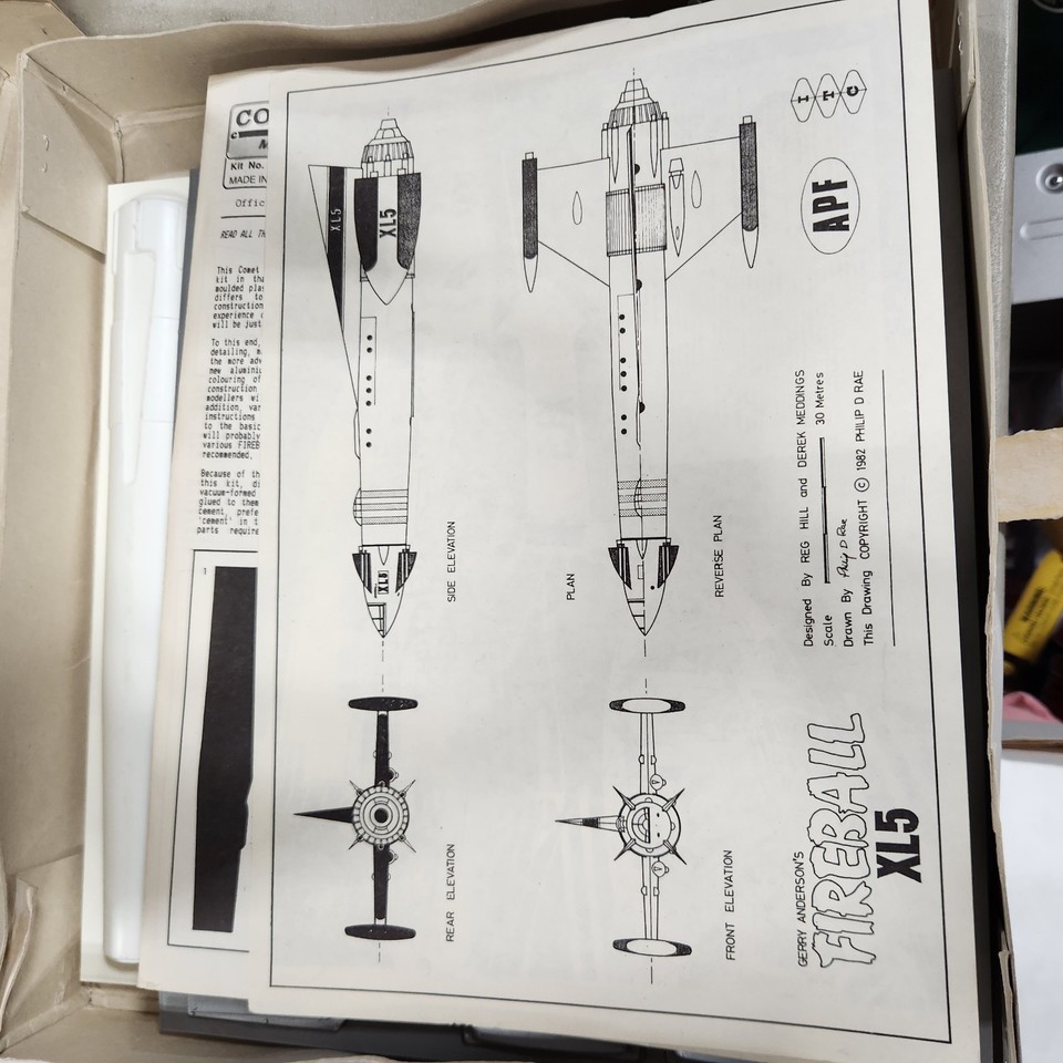 COMET MINIATURES FIREBALL XL5 Model Kit New Unused J21 | eBay