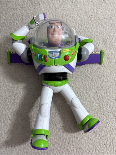 12” Disney Pixar Toy Story Buzz Lightyear Interactive Lights Sounds 15 ...