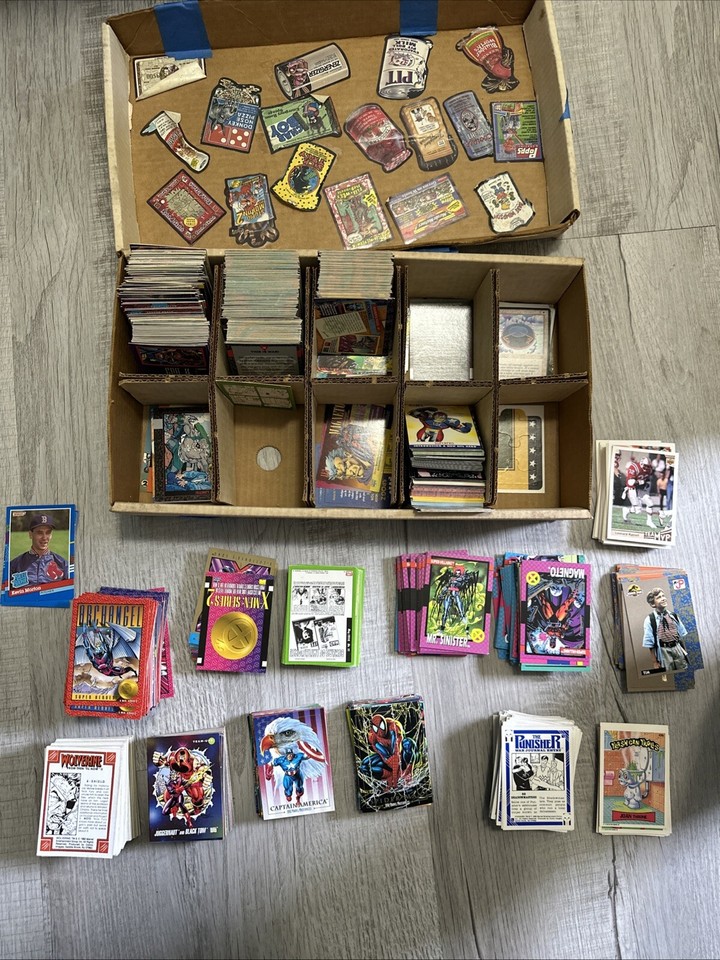 90s Marvel Trading Card Lot Cards MULTIPLE MARVEL CHARACTERS And Much ...