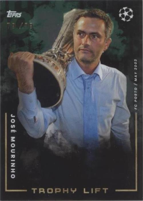 2022 Topps Jose Mourinho Platinum Curated Uefa - Trophy Lift Jose ...