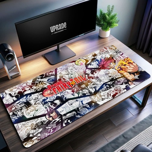 Fairy Tail Manga Collage Desk Mat, Natsu Flame Mouse Pad | eBay