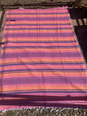 Serape Mexican blanket Seat cover Biker Lowrider motorcycle Melon Tin ...