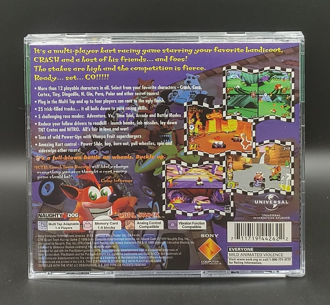 CTR: Crash Team Racing PlayStation PS1 PS2 PS3 Complete! 711719442622 ...