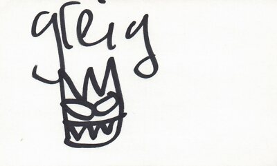 Greig Nori Vocals Guitar Treble Charger Rock Band Autographed Signed ...