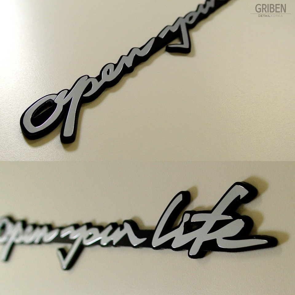 Griben Car Emblem Metal Sticker Chrome Slogan Badge 70238 8809558121104 ...