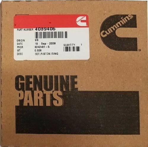 Genuine Cummins Piston Ring Set 4089406 ( Qty 1 ) For ISX / QSK 15 ...