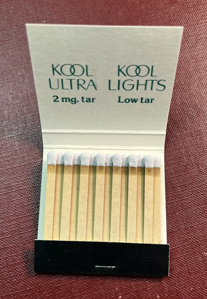 Vintage KOOL Cigarettes Matchbook, ULTRA, & LIGHTS | eBay