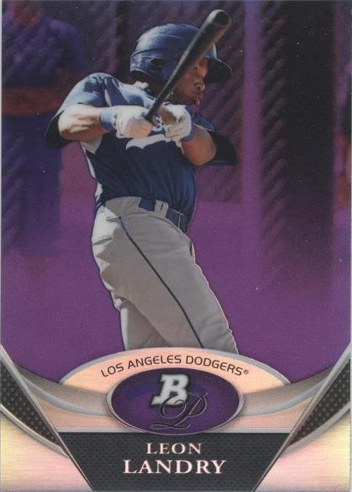 2011 Bowman Platinum - Prospects Leon Landry #BPP46 Purple Refractor ...
