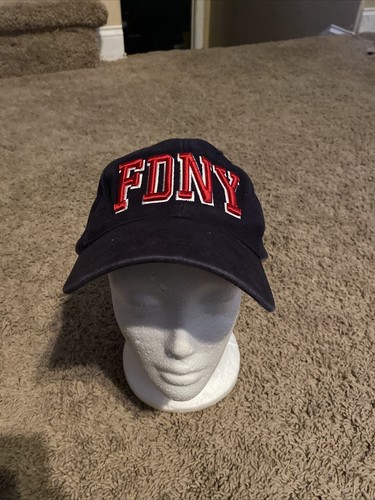 FDNY Ball Cap One Size Fits All Strap Red White Blue | eBay